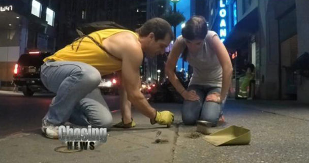 Raffi Stepanian makes his Living by foraging the NYC Sidewalks for Gold