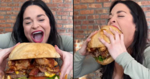 Samantha Ramsdell, the woman with the largest mouth in the world