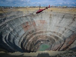 The Mir Mine, the Second Largest Man-made Pit in the World