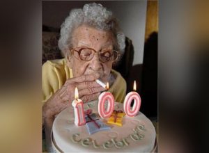 Jeanne calment, the oldest person who ever lived at 122 years old!