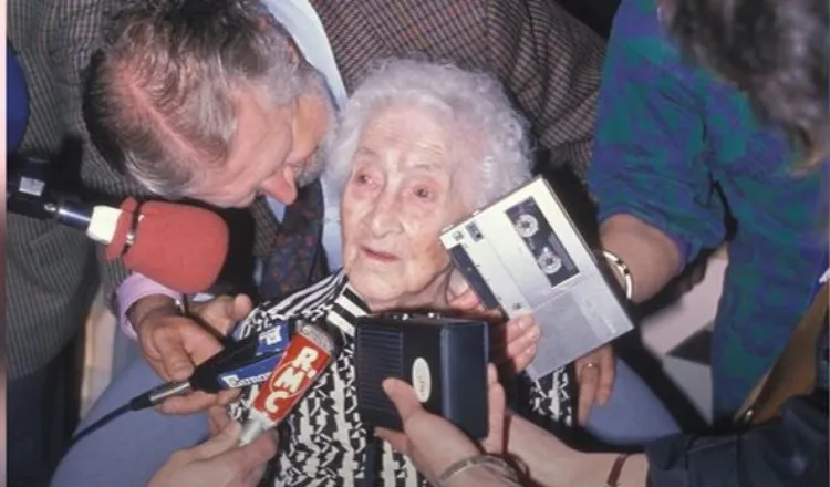 Jeanne calment, the oldest person who ever lived at 122 years old!