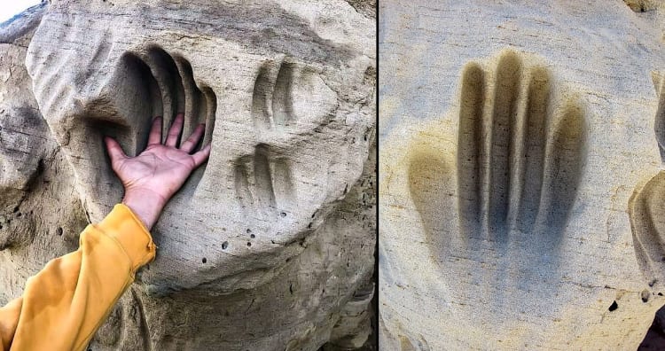 Who Carved Giant Handprints in the White Mountain Petroglyphs?